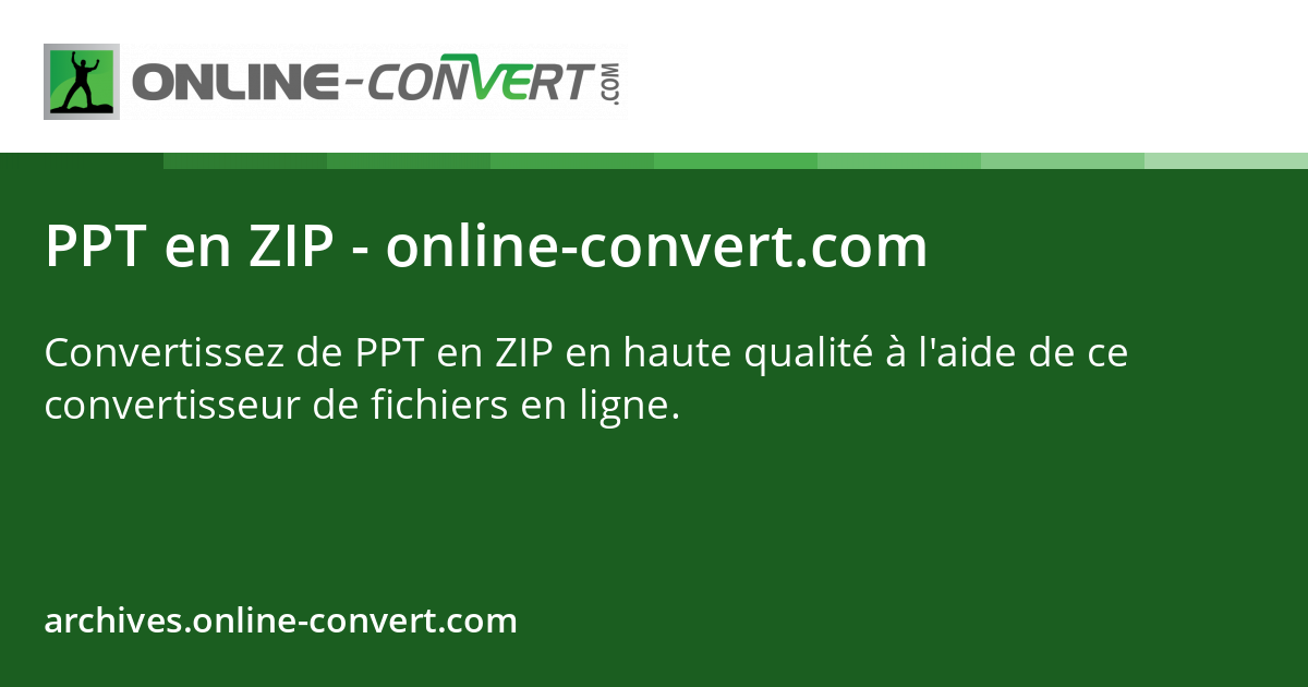 PPT en ZIP - online-convert.com